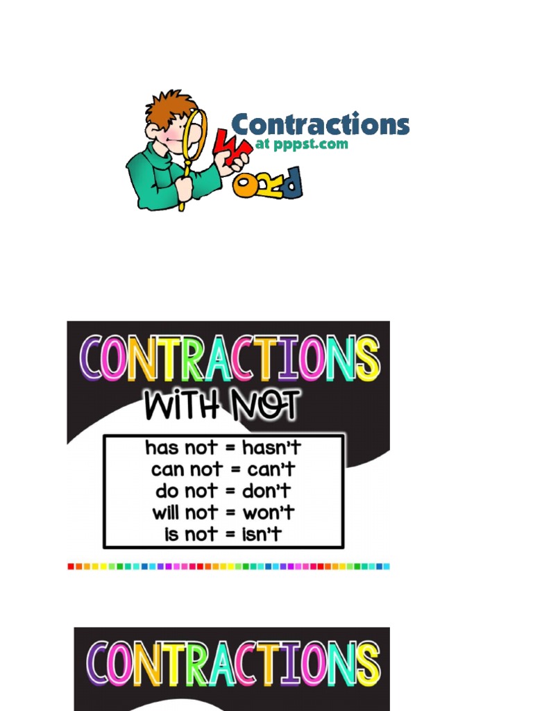 With Not Contractions | PDF