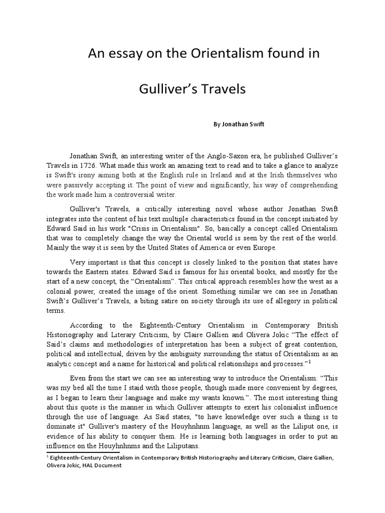 Gulliver's Travels | PDF | Gulliver's Travels | Jonathan Swift