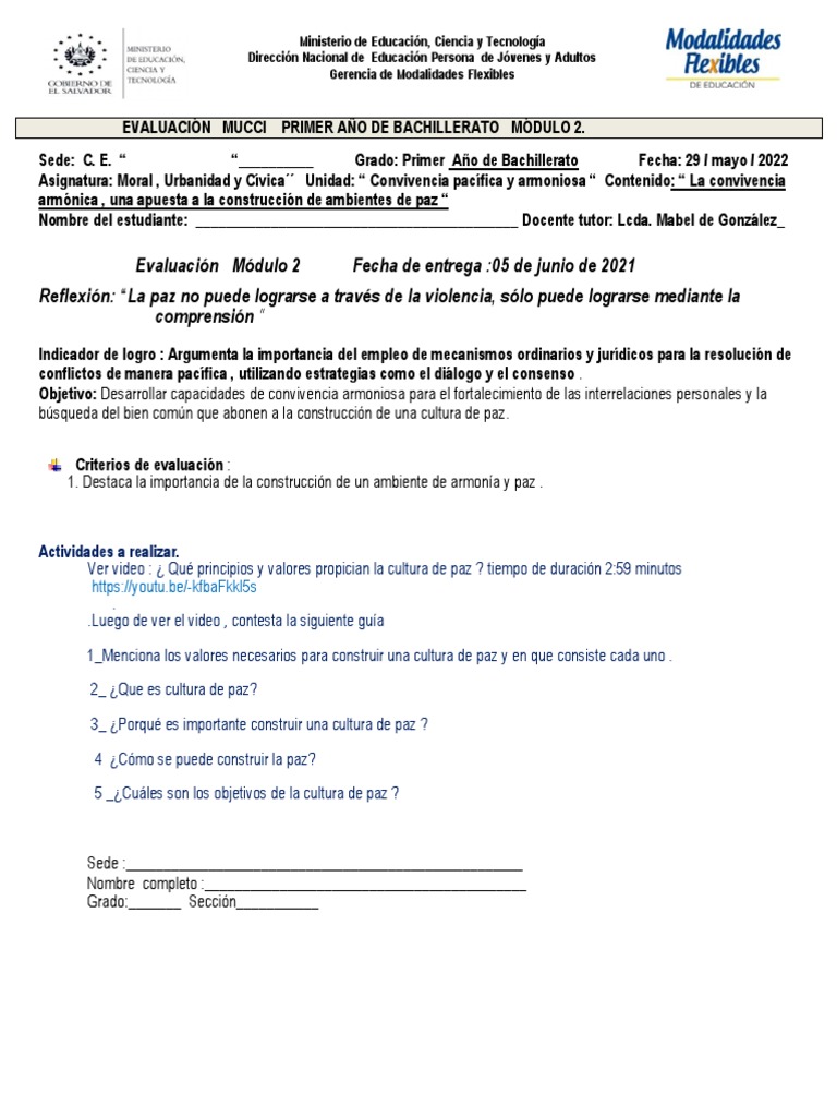 Guía Sesión 6 Eval Mucci 1° M2 2022 | PDF