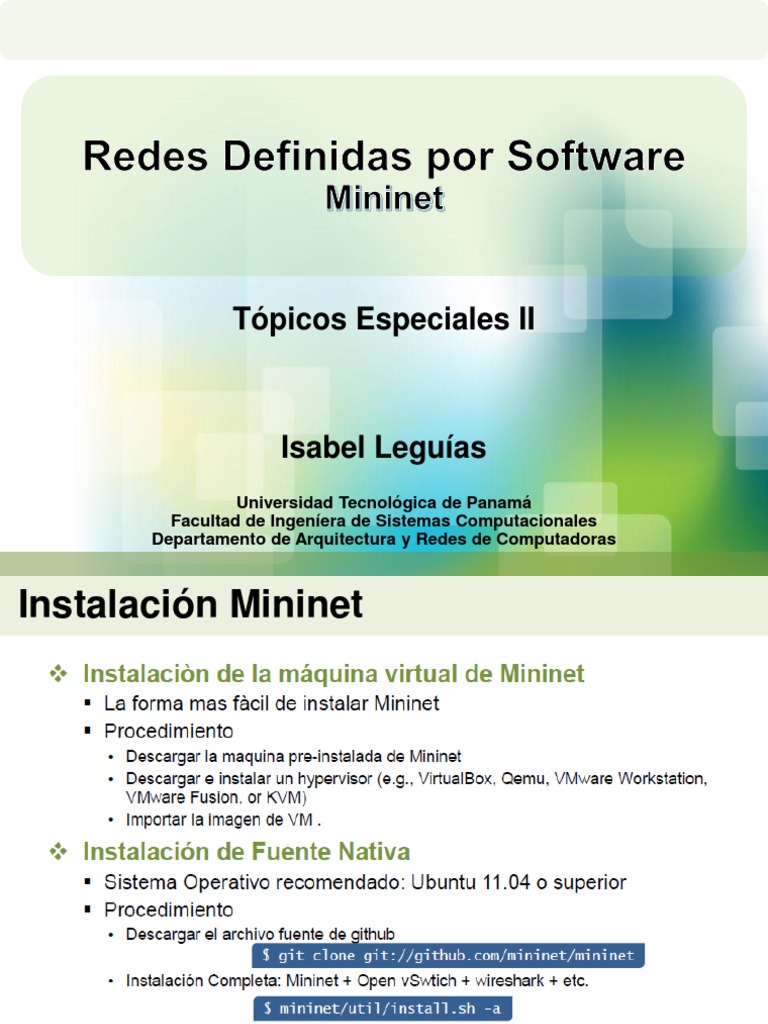 Mininet | PDF | Arquitectura de Computadores | Arquitectura de internet