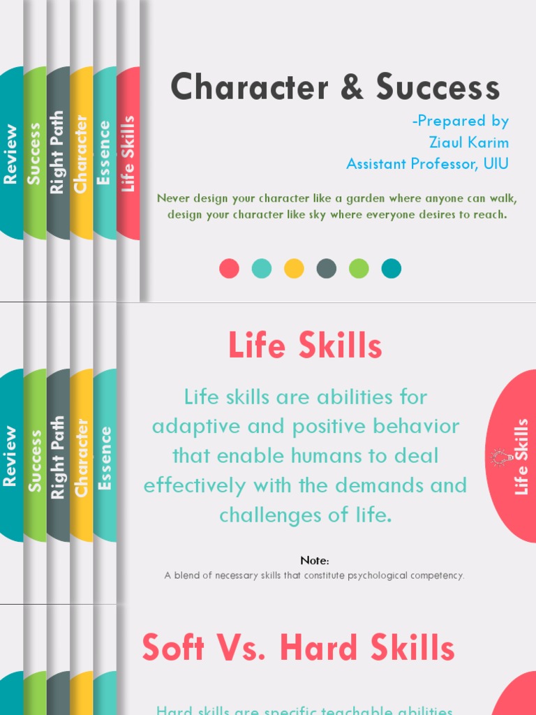 Character, Success, and Life Skills: Key Insights from a Thought ...