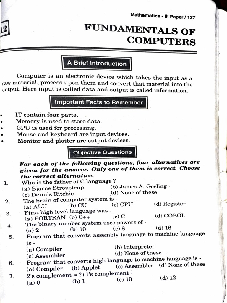 C Programming MCQ | PDF | Computer Data Storage | Bit C Programming MCQ | PDF | Computer Data Storage | Bit