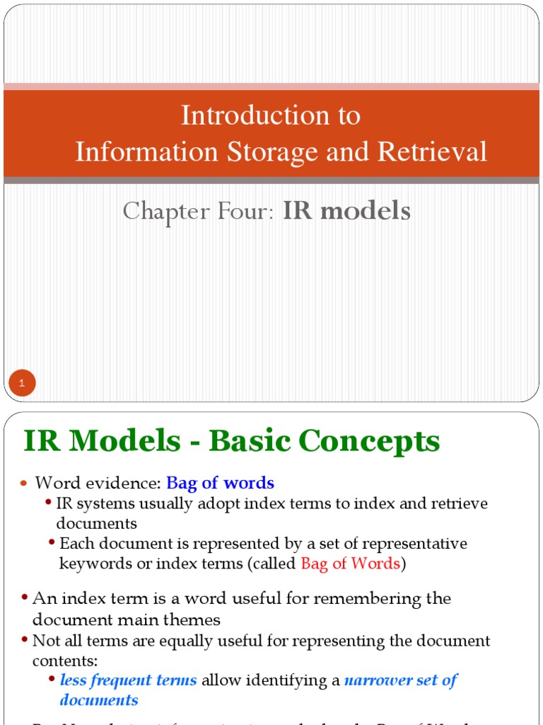 Chapter 4 IR Models | Download Free PDF | Information Retrieval ...