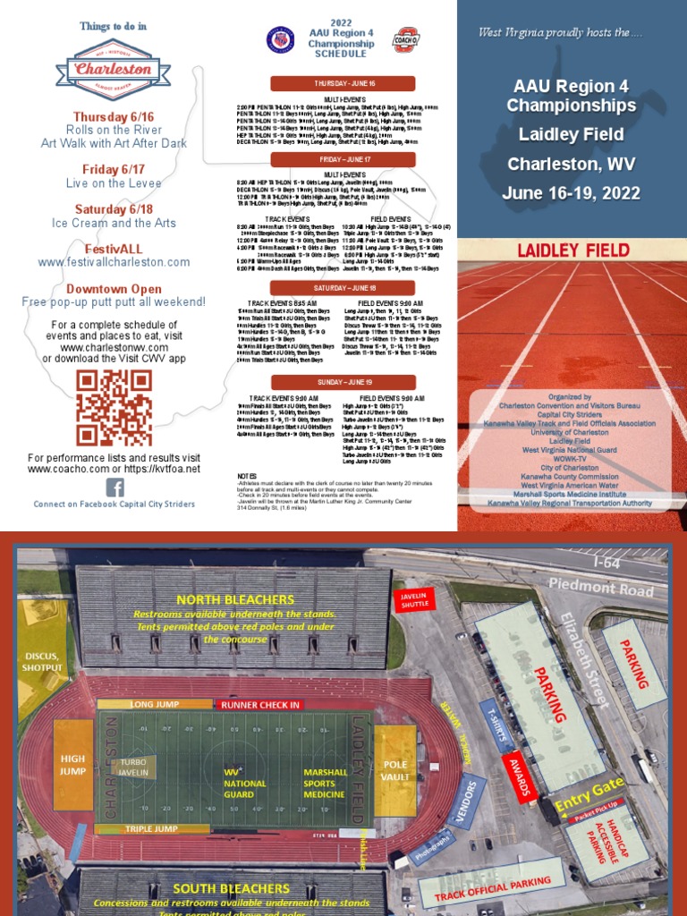 AAU Region 4 Information | PDF | Track And Field | Sports