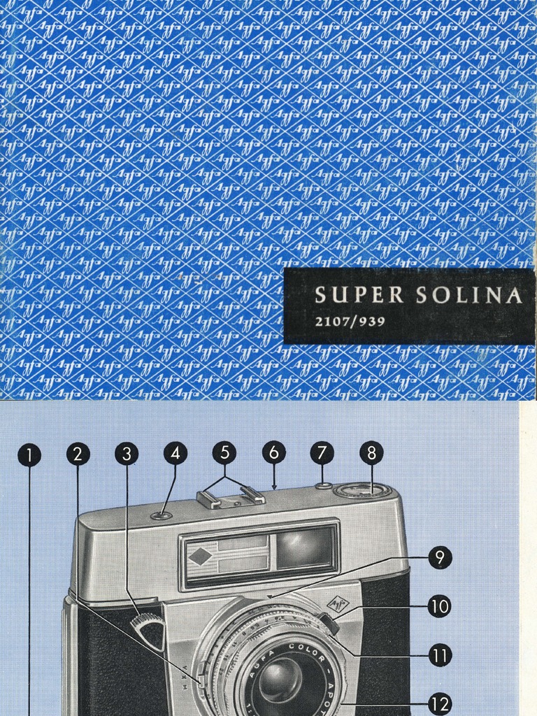 Agfa - Super Solina | PDF | Aperture | Shutter Speed