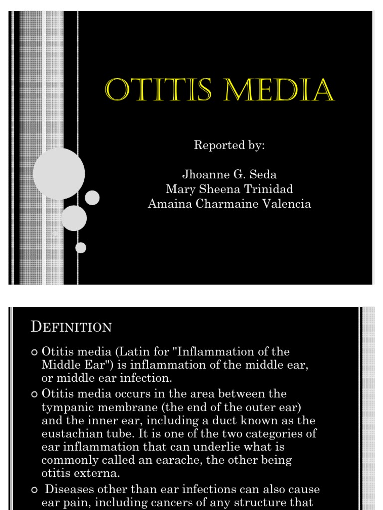 Otitis Media | PDF | Ear | Otorhinolaryngology