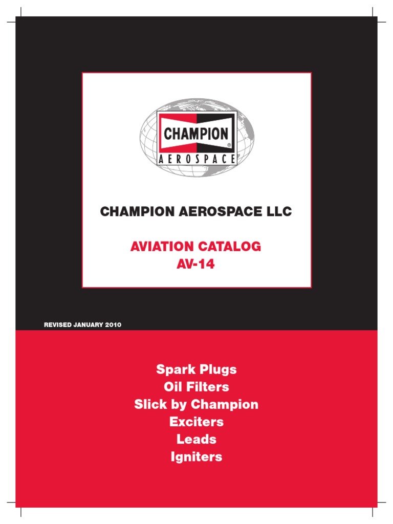 Champion Aerospace LLC: Aviation Catalog | PDF | Resistor | Materials