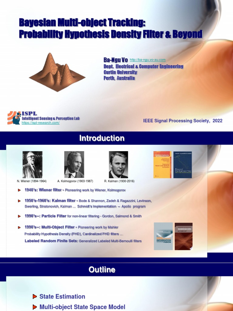 Slides - Multi-Object Tracking | PDF | Kalman Filter | Statistics