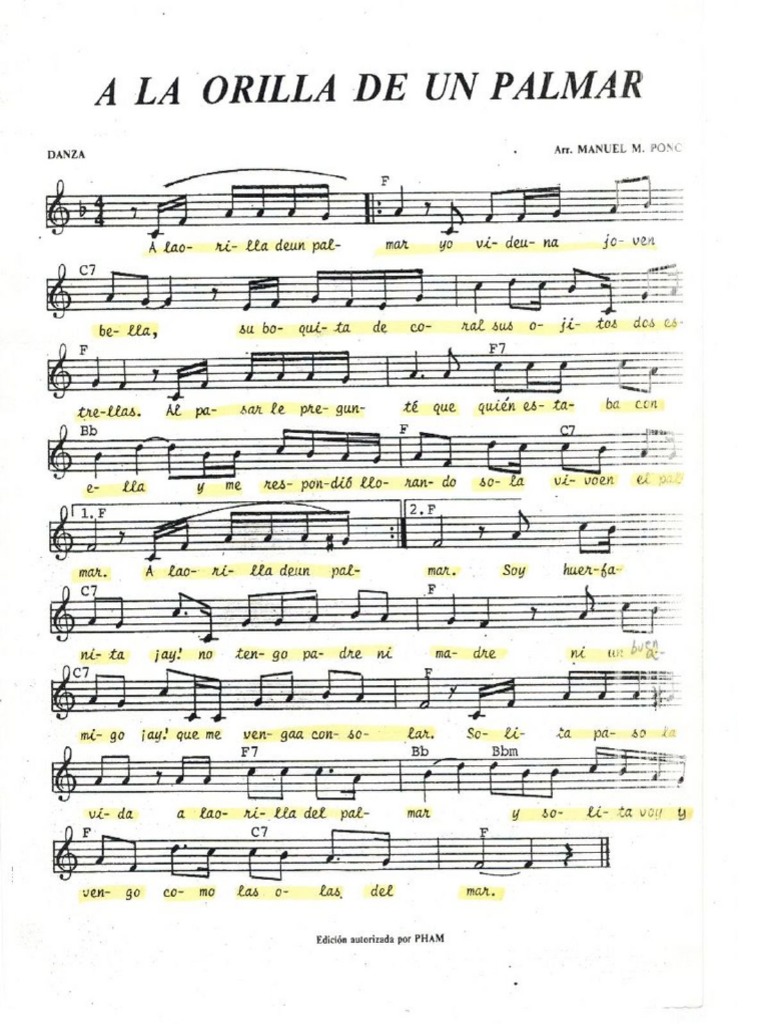 A La Orilla de Un Palmar | PDF