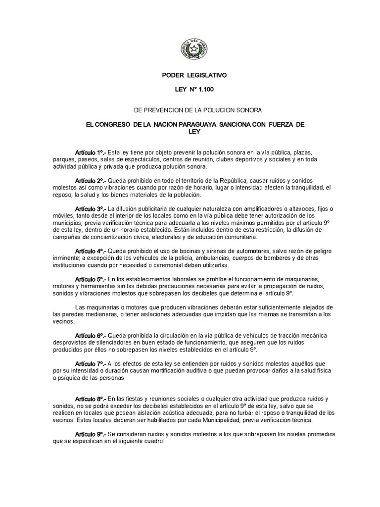 Polucion Sonora | PDF | La contaminación del aire | Altoparlante
