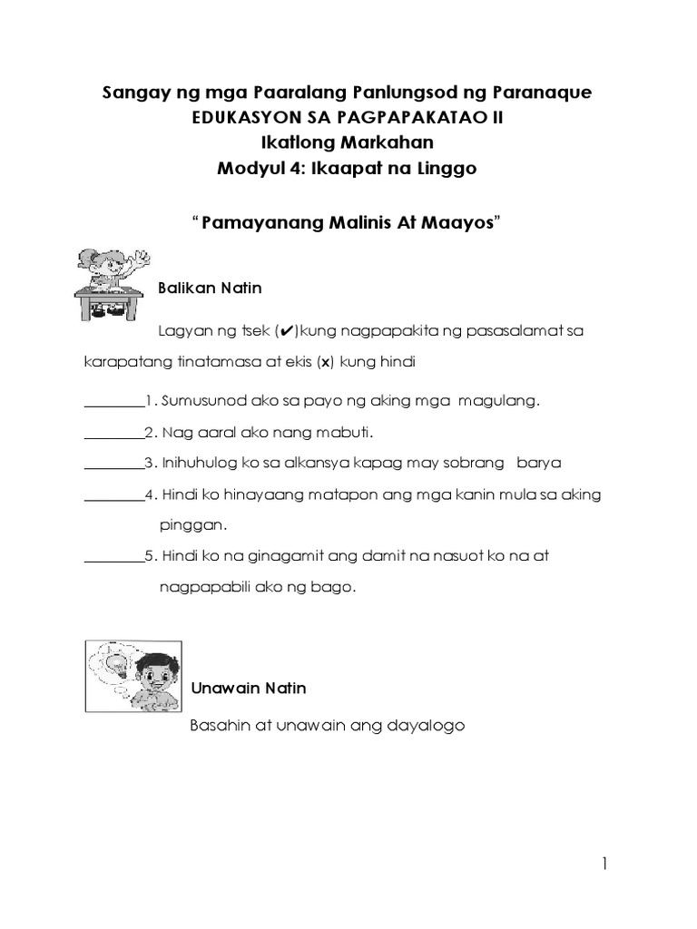 ESP Grade2 Quarter3 Module4 Week4 | PDF