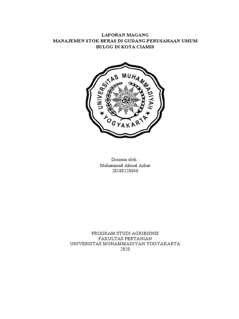 Laporan Magang Muhammad Akmal | PDF | Bisnis