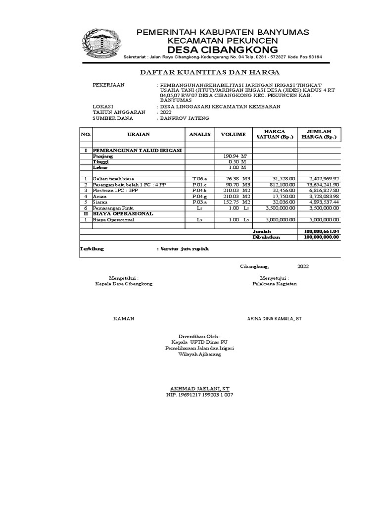 Rab Irigasi New | PDF