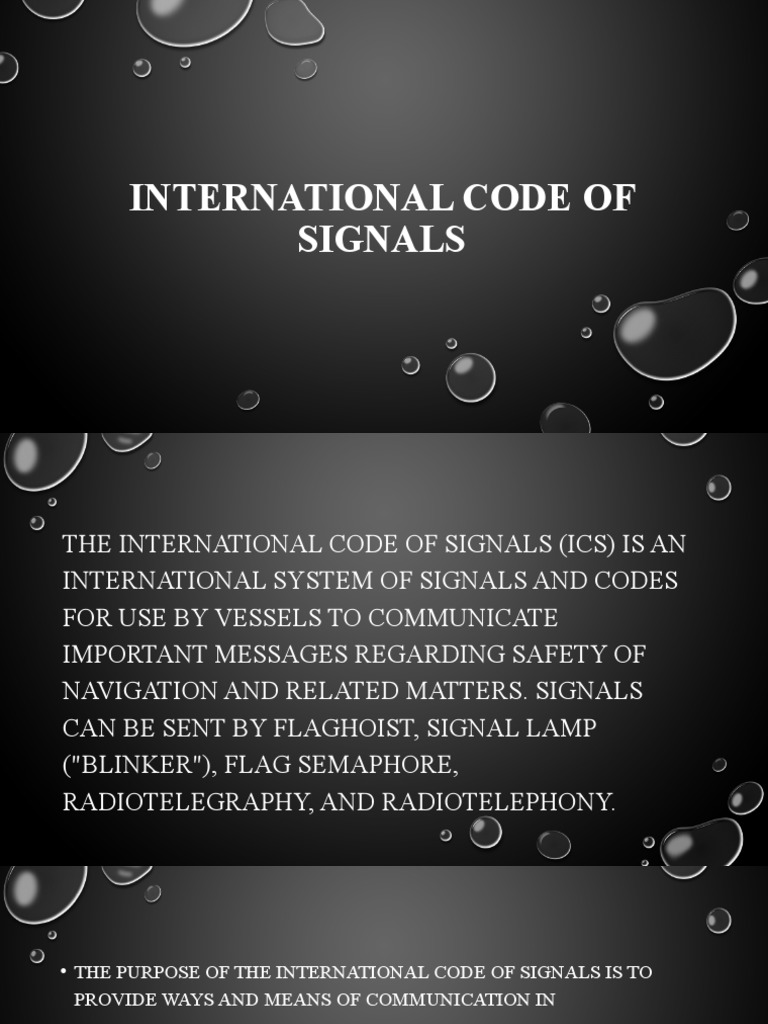 International Code of Signals | PDF