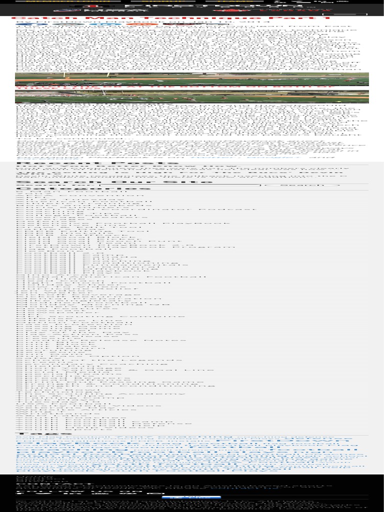 Catch Man Technique Part 1: Recent Posts | PDF | American Football ...