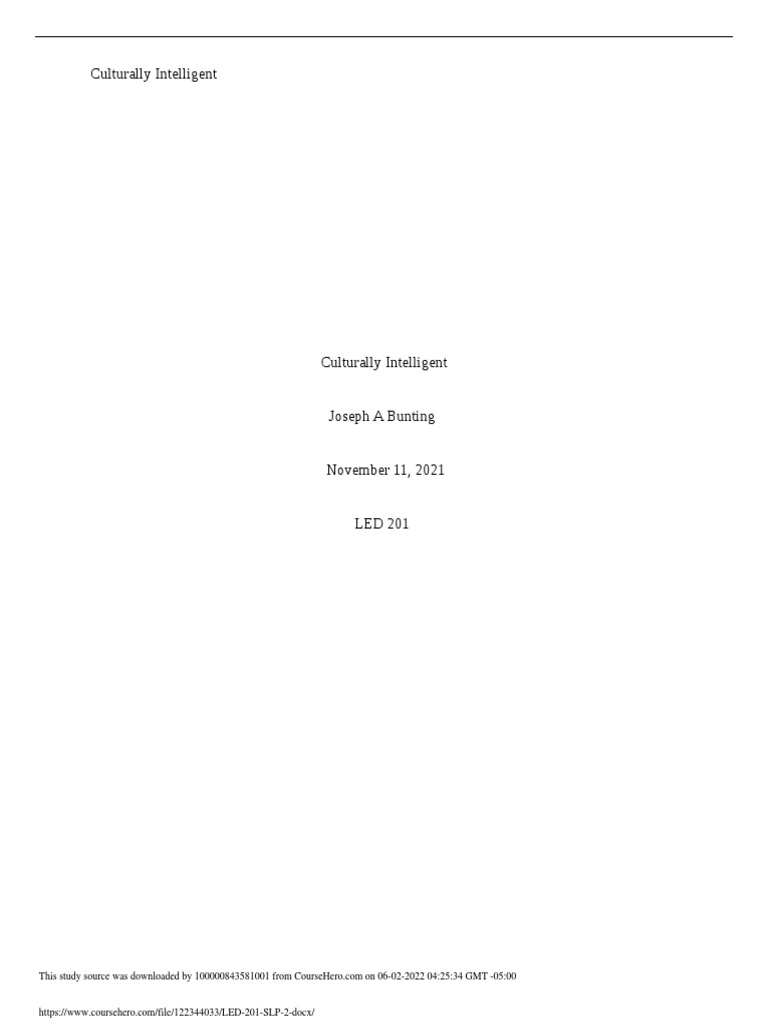 Led 201 SLP 2 | PDF | Leadership | Intelligence