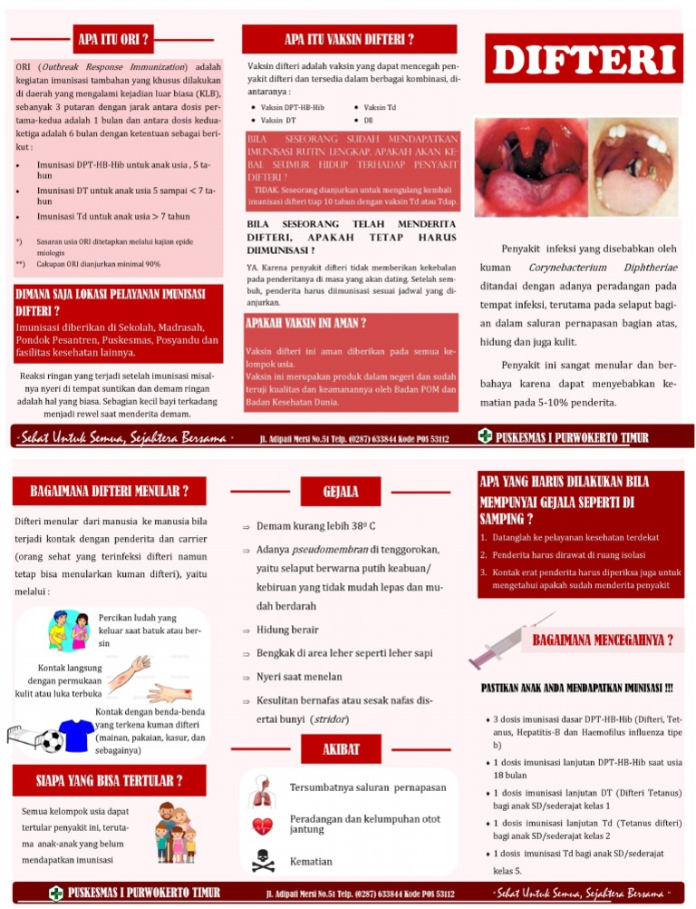Leaflet Difteri | PDF