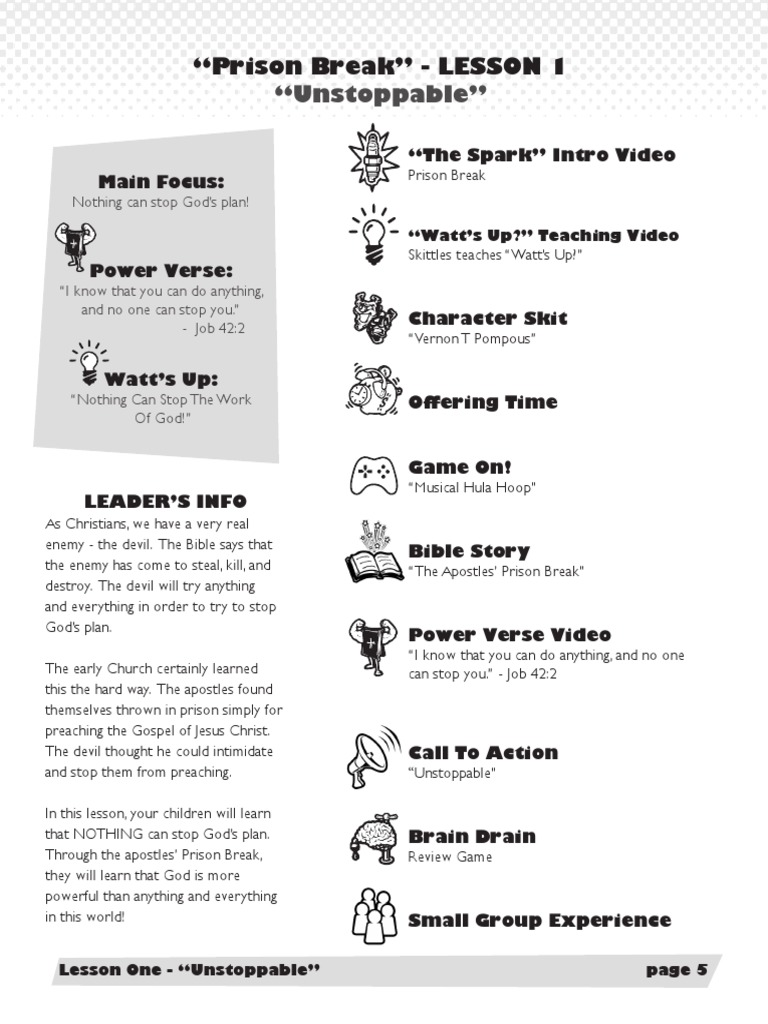 Unstoppable: God's Plan Lesson 1 | PDF | Jesus | Acts Of The Apostles