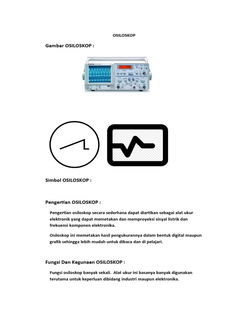 OSILOSKOP | PDF