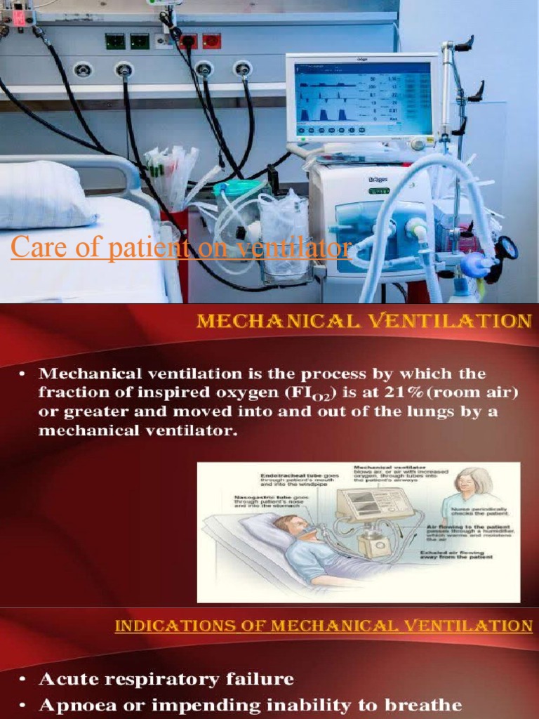 Care of Patients On Mechanical Ventilation | PDF