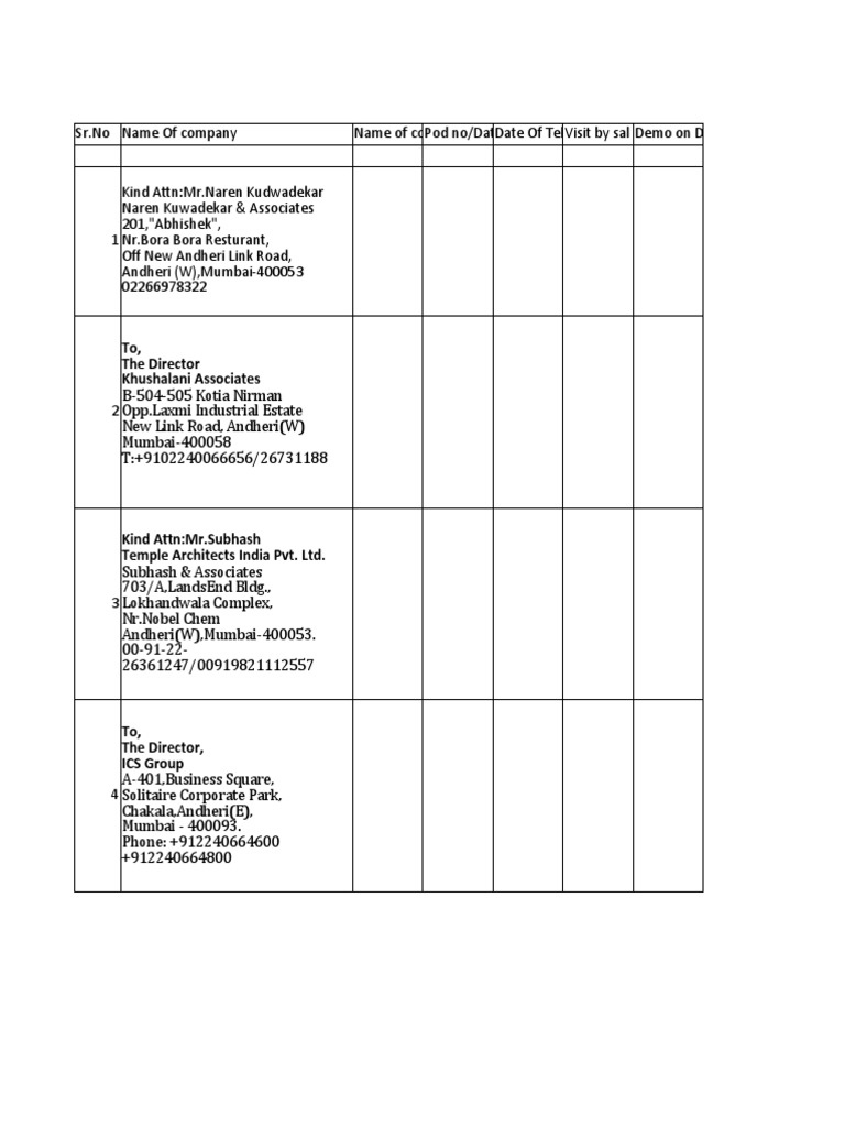 Architect List | PDF