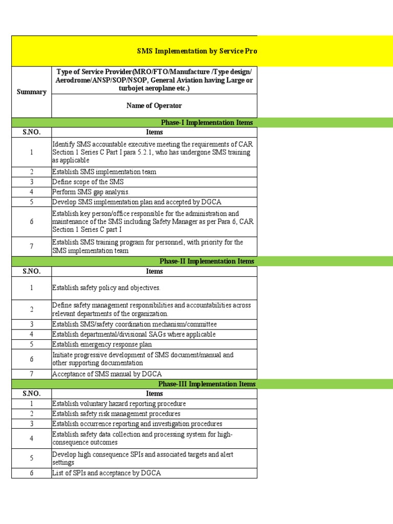SMS Implementation Guide for Providers | PDF | Audit | Risk Management