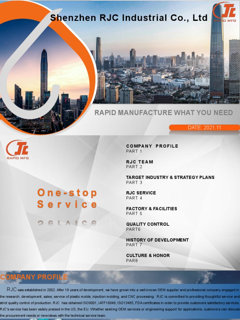 Shenzhen RJC Industrial Co., LTD | PDF | Machining | 3 D Printing