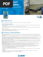Mapegrout ME05 Technical Data Sheet | PDF | Concrete | Deep Foundation