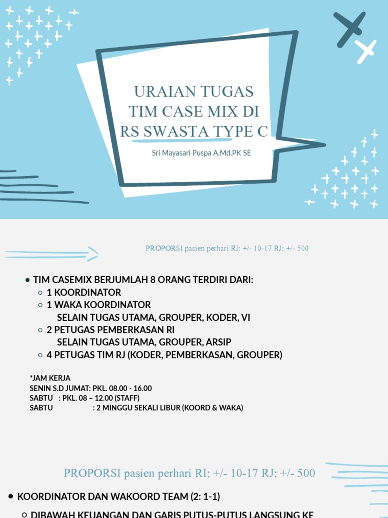 Uraian Tugas Tim Casemix. | PDF