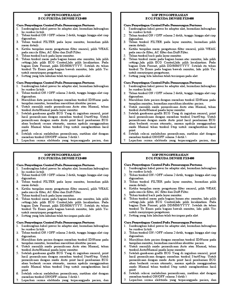 ECG Fukuda Denshi | PDF