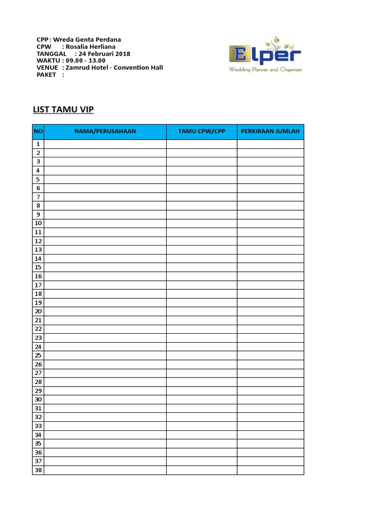 Form Kosong Client | PDF