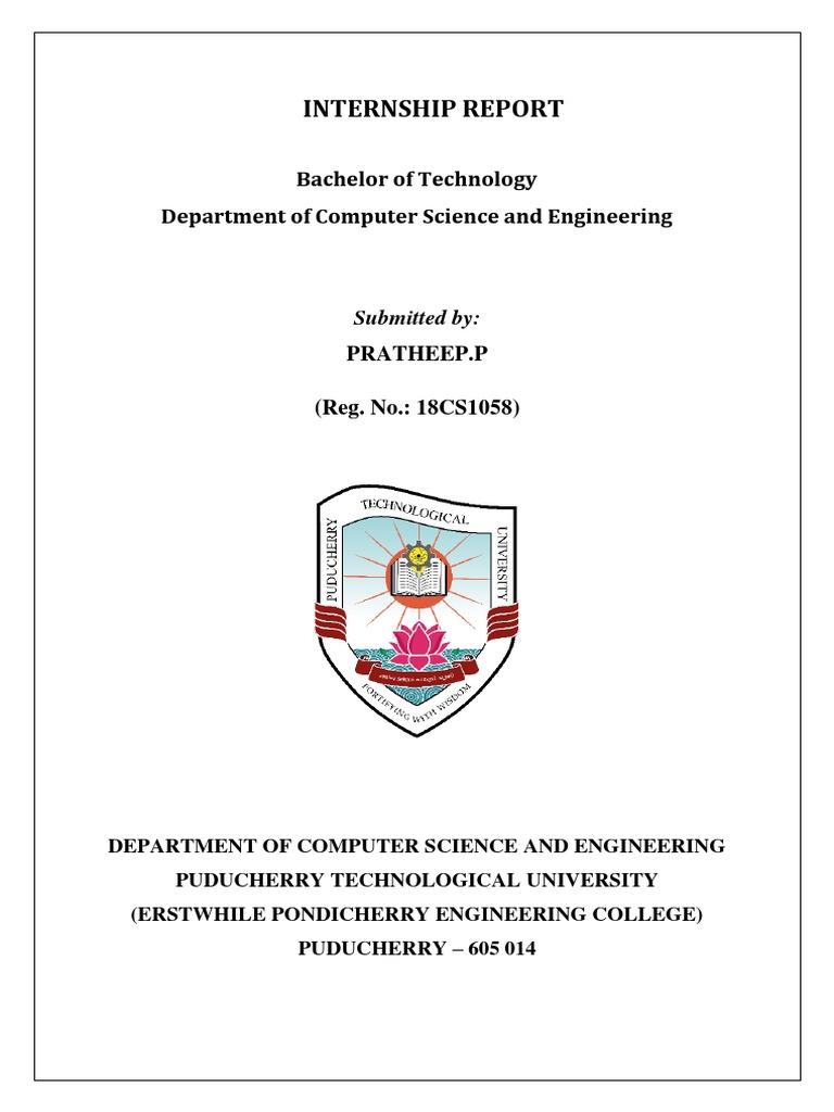 CSE Internship Report: Cloud Computing | PDF | Cloud Computing ...