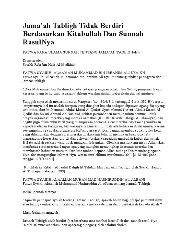 1-Jamaah Tabligh | PDF