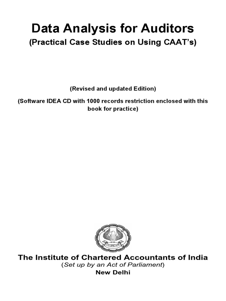 Data Analysis For Auditors - Practical Case Studies Using Caat's | PDF | Audit | Microsoft Sql ...