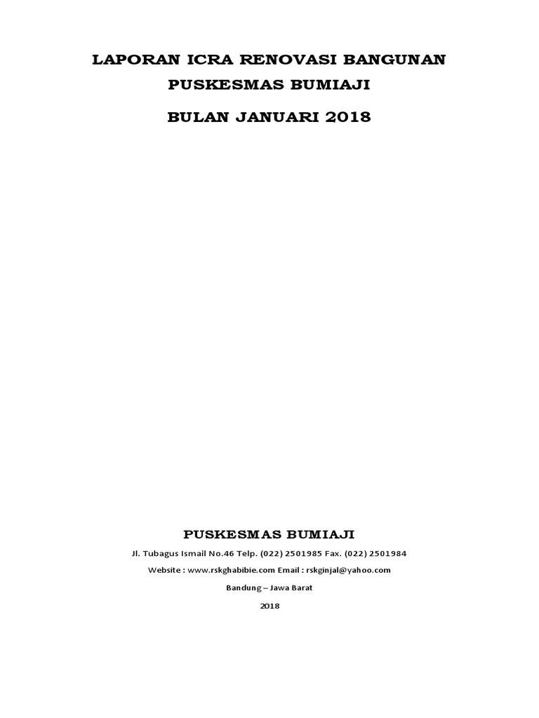 Lap Icra Renovasi Bangunan Revisi | PDF