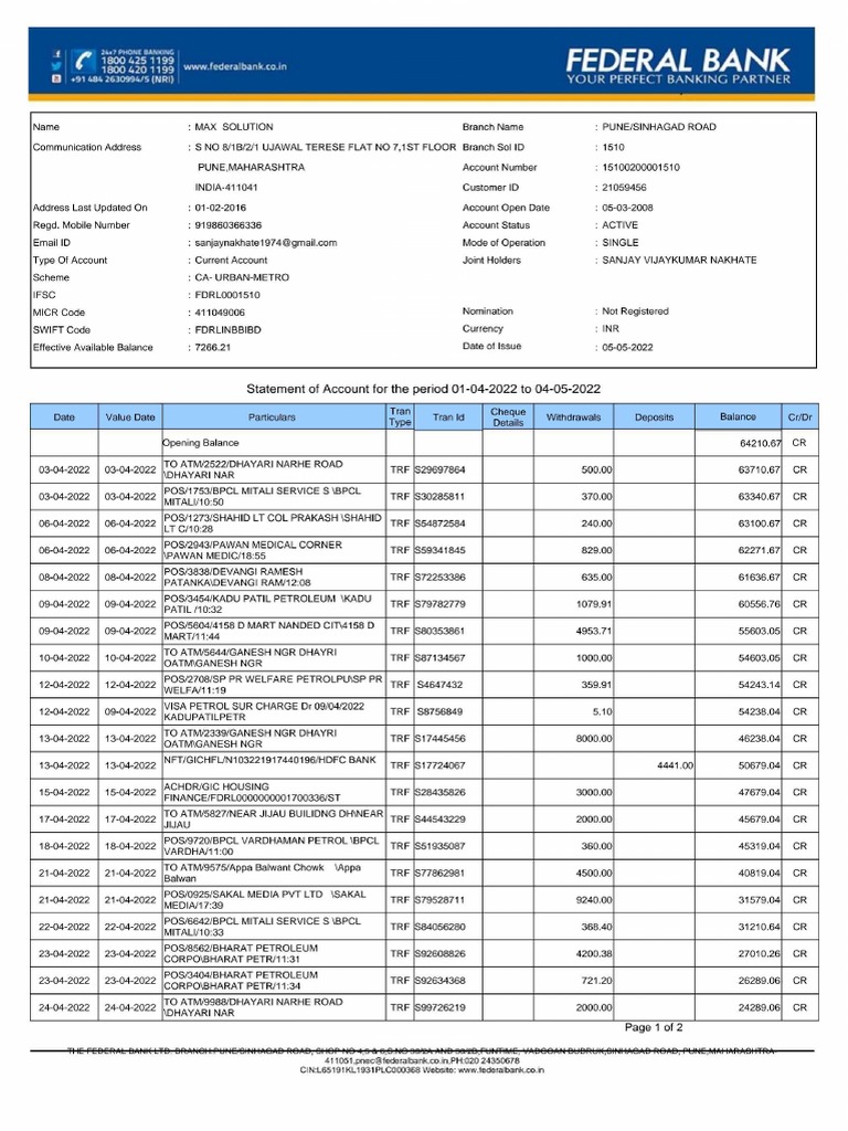 Bank Statement | PDF