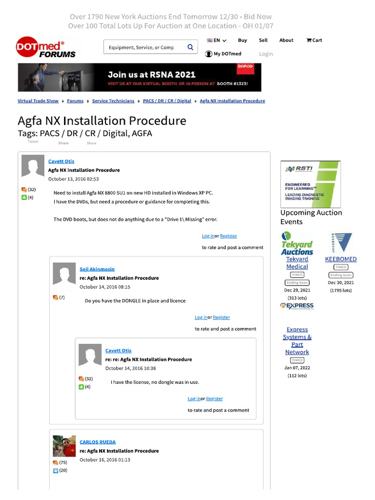 Agfa NX Installation Procedure | PDF