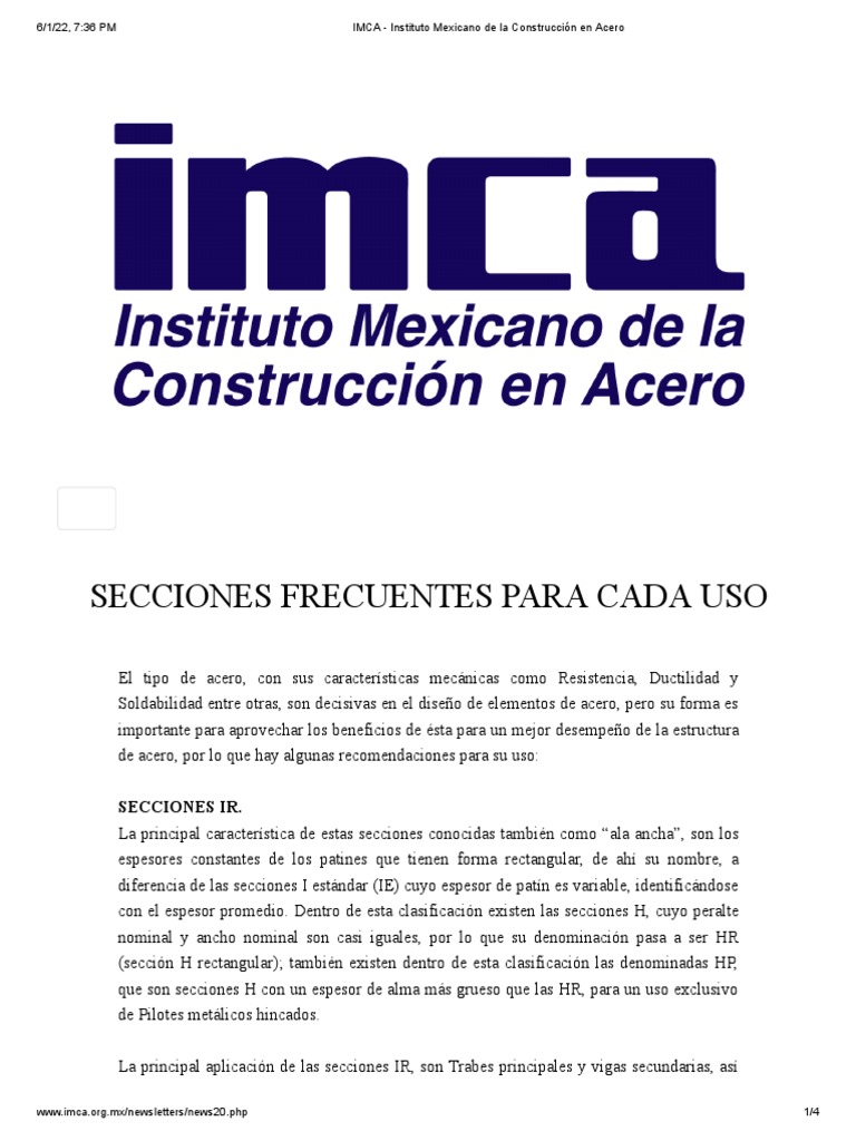 Imca 3 | Descargar gratis PDF | Acero