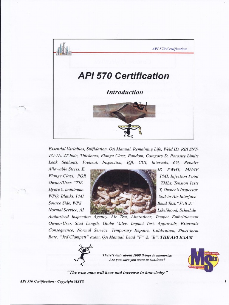 API 570 Introduction | PDF