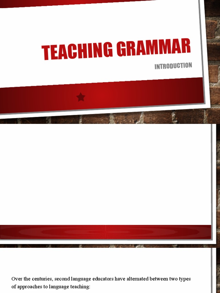 A Three-Dimensional Framework for Teaching Grammar: Analyzing Structure ...