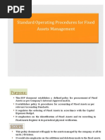 Sample Fixed Assets SOP (Final) | PDF | Capital Expenditure | Expense