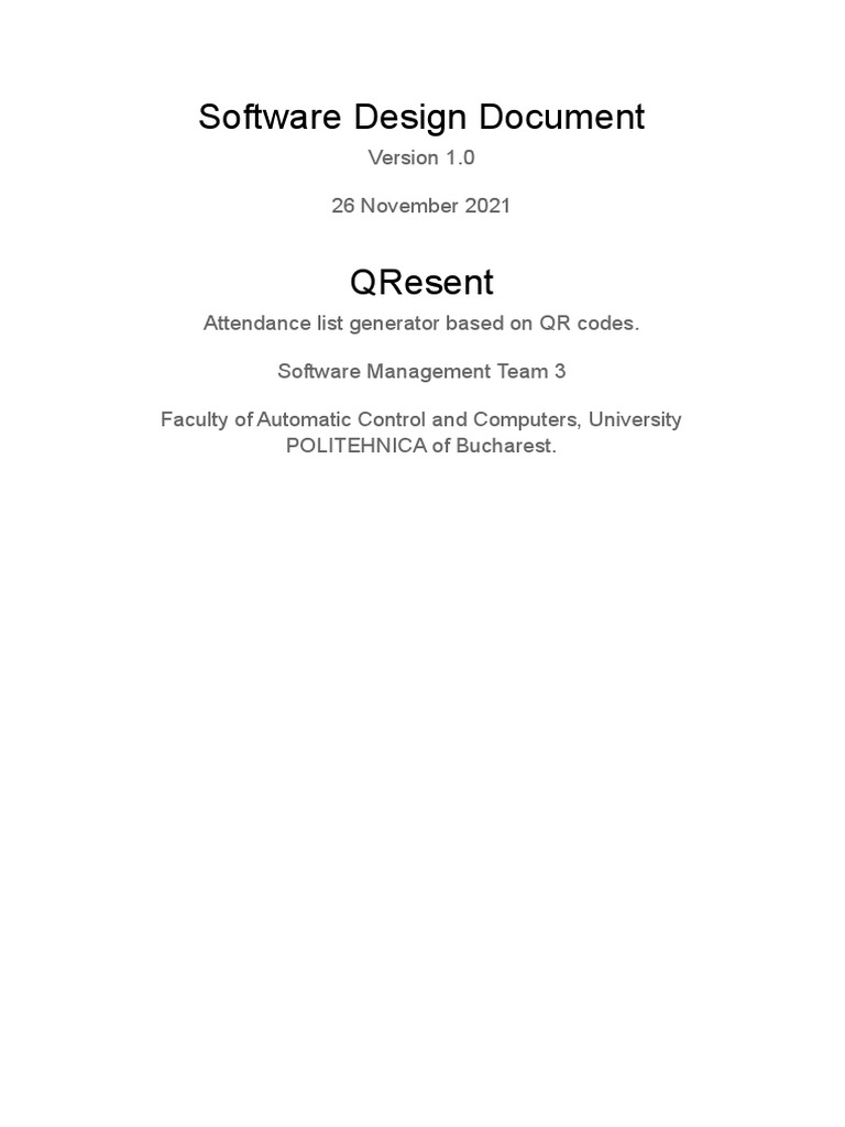 Software Design Document | Download Free PDF | Graphical User Interfaces | Databases