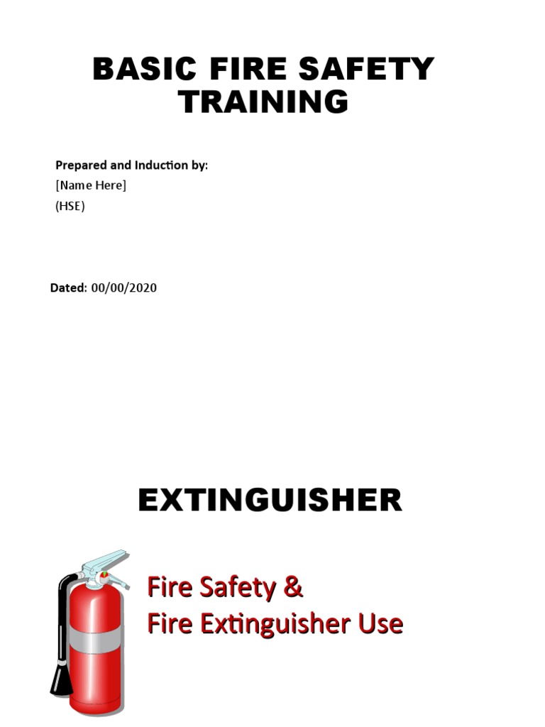 Basic Fire & Fire Extinguisher Training | PDF | Heat Transfer | Nature