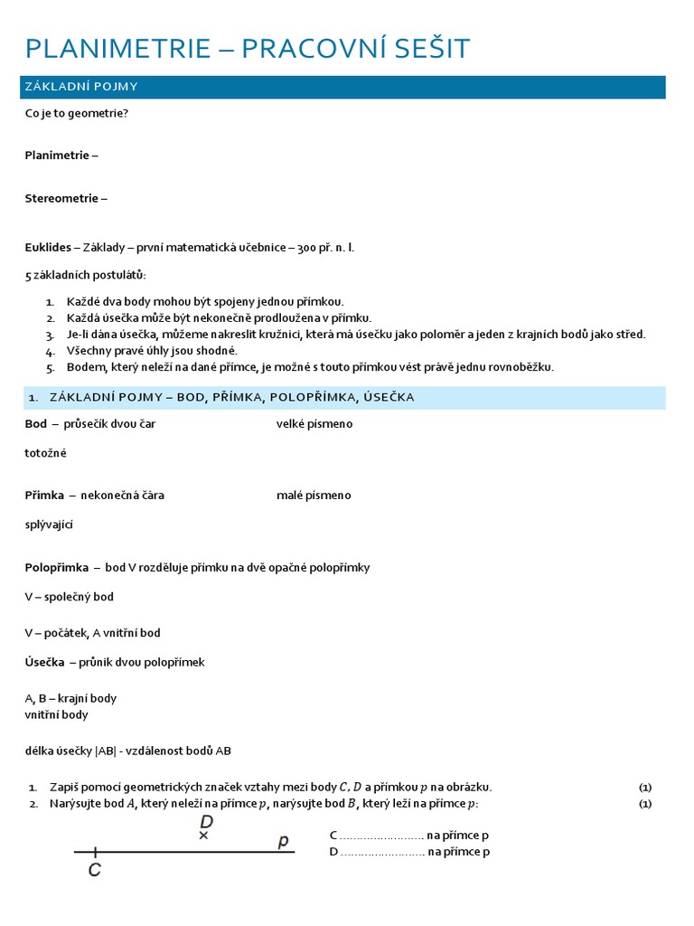 Planimetrie I | PDF