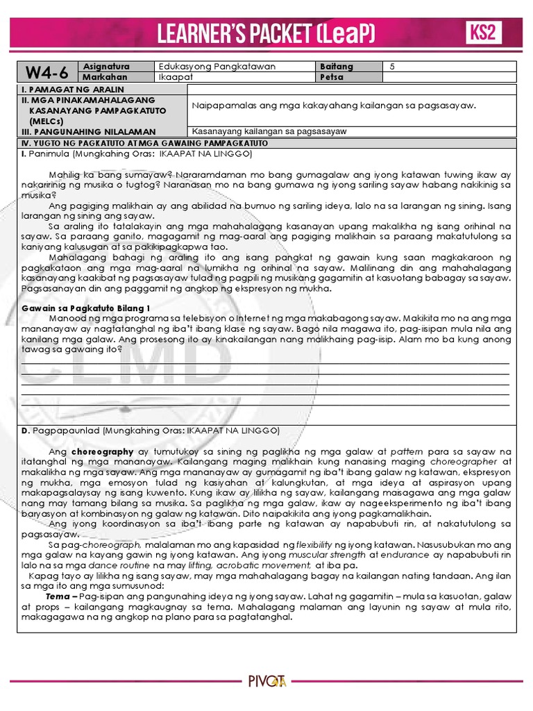 Q4 PE 5 Week4 6 | PDF