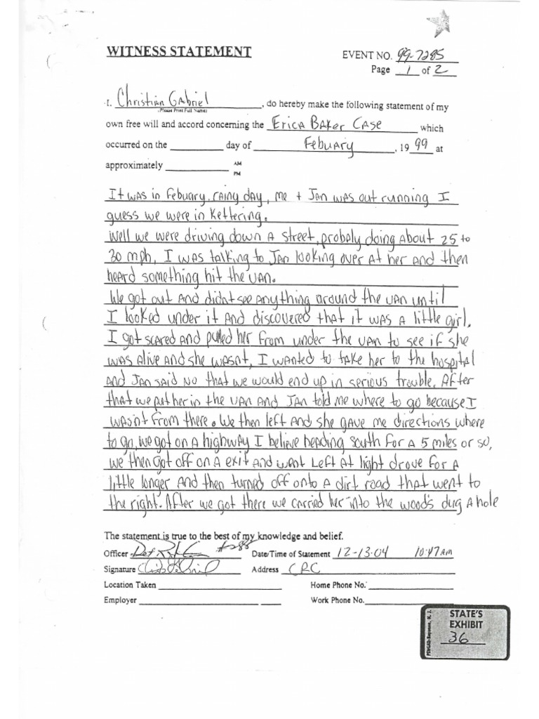 Confession Letter by Christian Gabriel | PDF