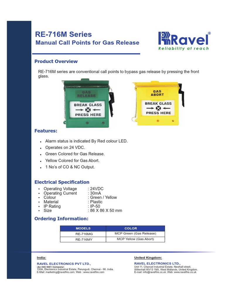 Ravel Abort & Release Switch | PDF
