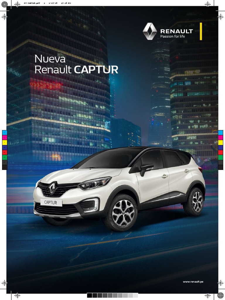 2020 09 24 Ficha - Renault - Captur | PDF | Diodo emisor de luz | Tecnologías automotrices