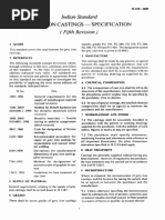 Grey Iron Castings Specification: Indian Standard | PDF | Casting ...