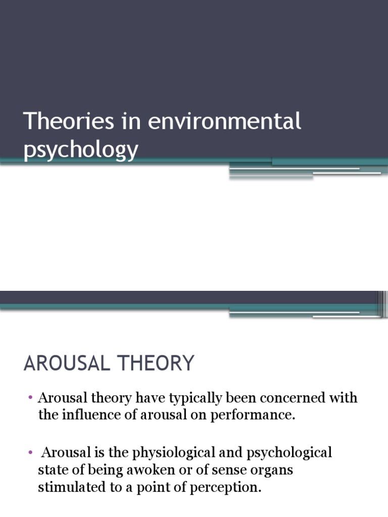 Theories in Environmental Psychology | PDF | Attention | Perception